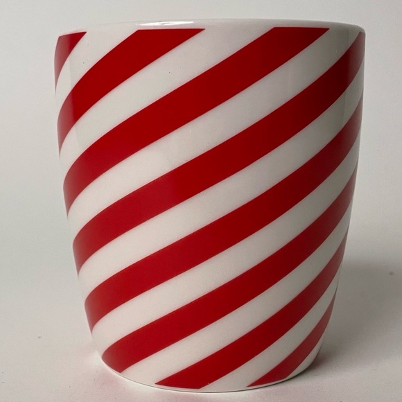 Starbucks | Holiday | Starbucks White And Red Striped Mug With Logo ...